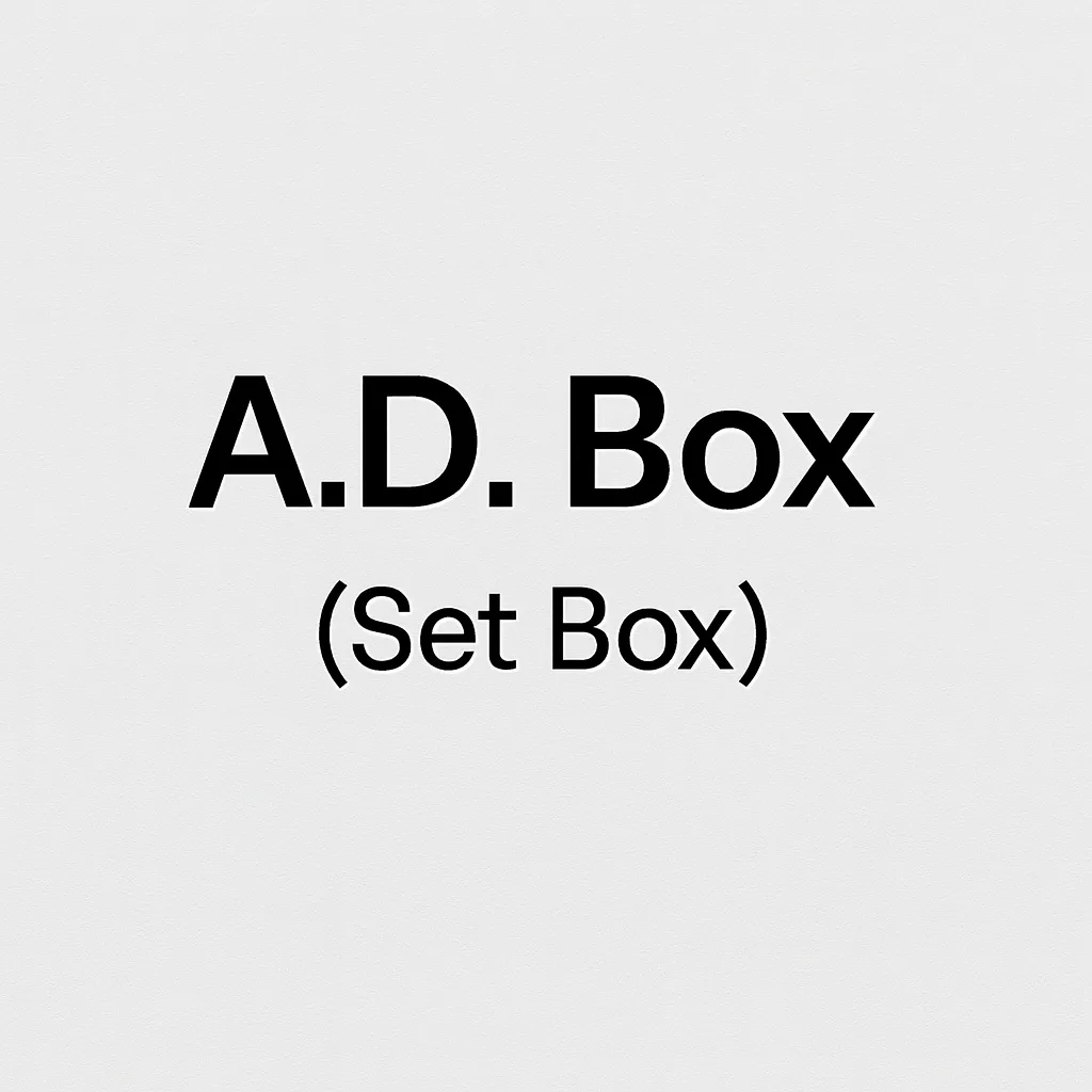 A.D. Box (Set Box) in Film Production - HowToFilmSchool.com